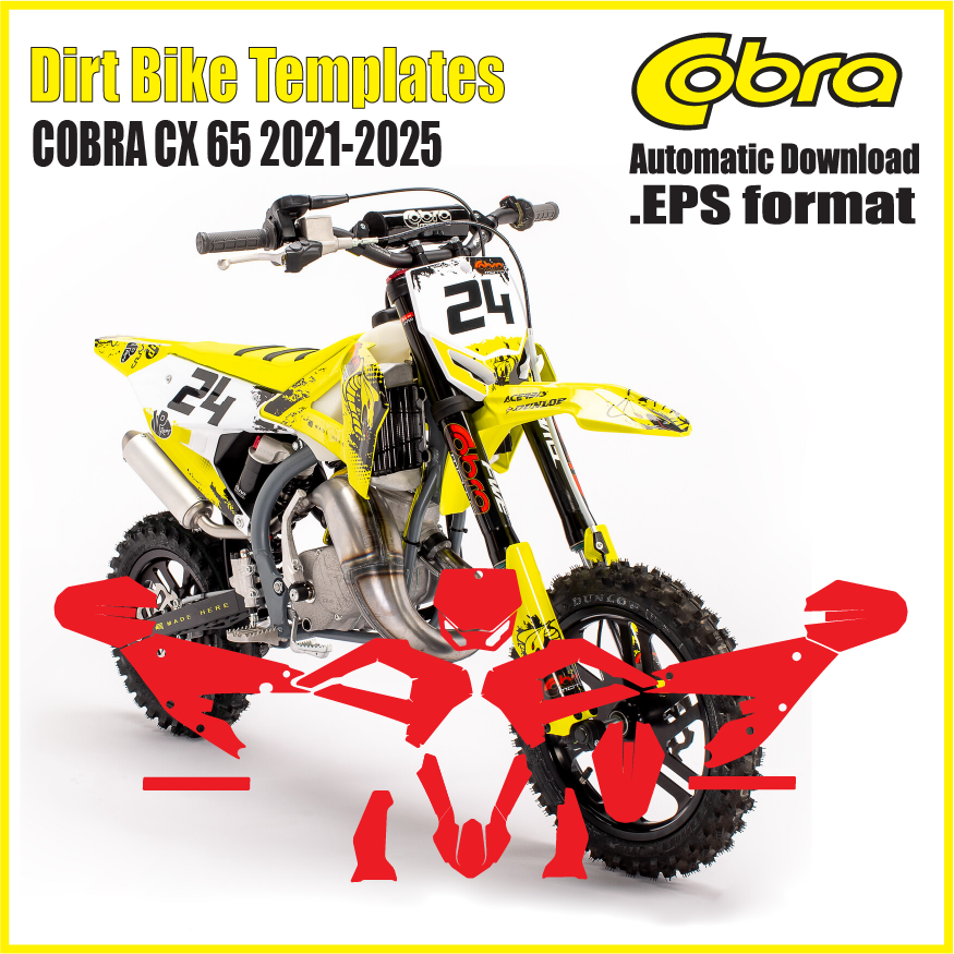 Cobra CX 65 2021-2025 – Dirt Bike Templates